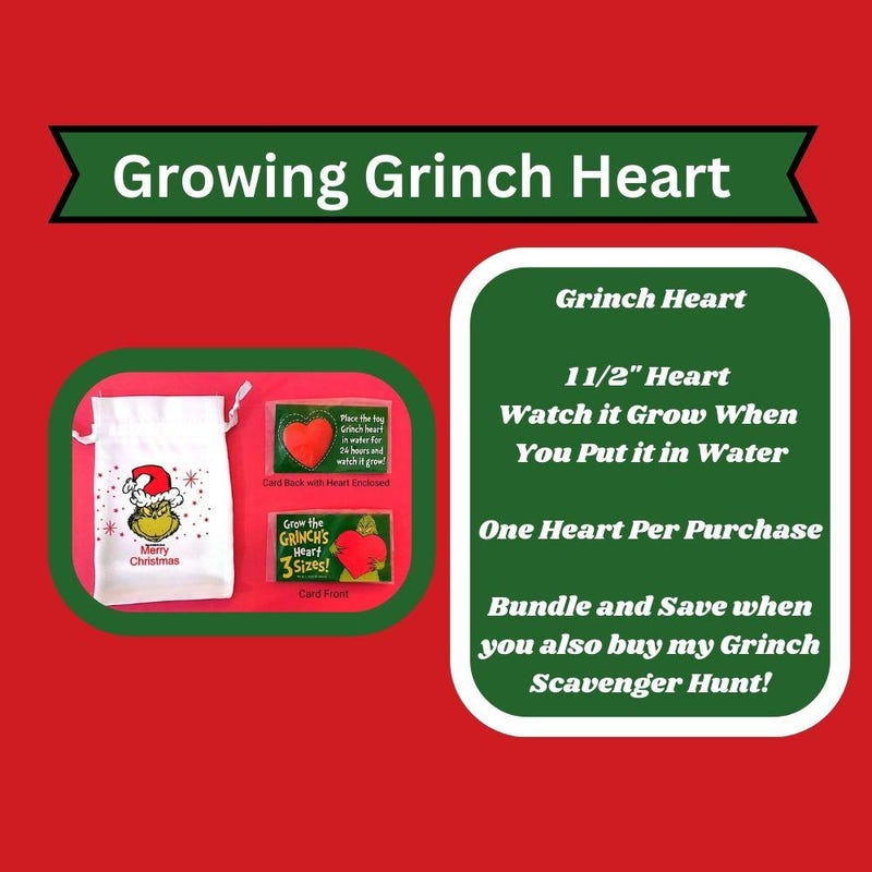 Grinch Valentine - Etsy