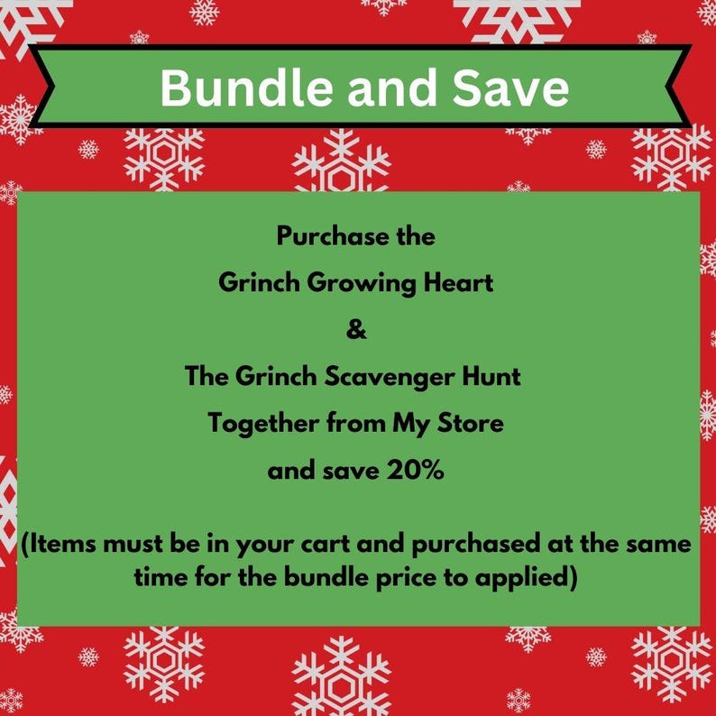 Printable Grinch Scavenger Hunt - Etsy