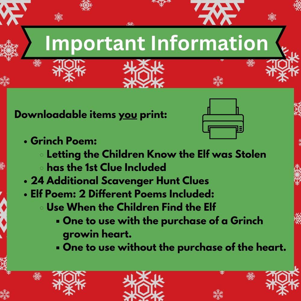 Printable Grinch Scavenger Hunt - Etsy
