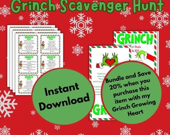 Printable Grinch Scavenger Hunt - Etsy
