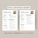Professional Resume Template: Editable for Word, Google Docs, Canva - Etsy