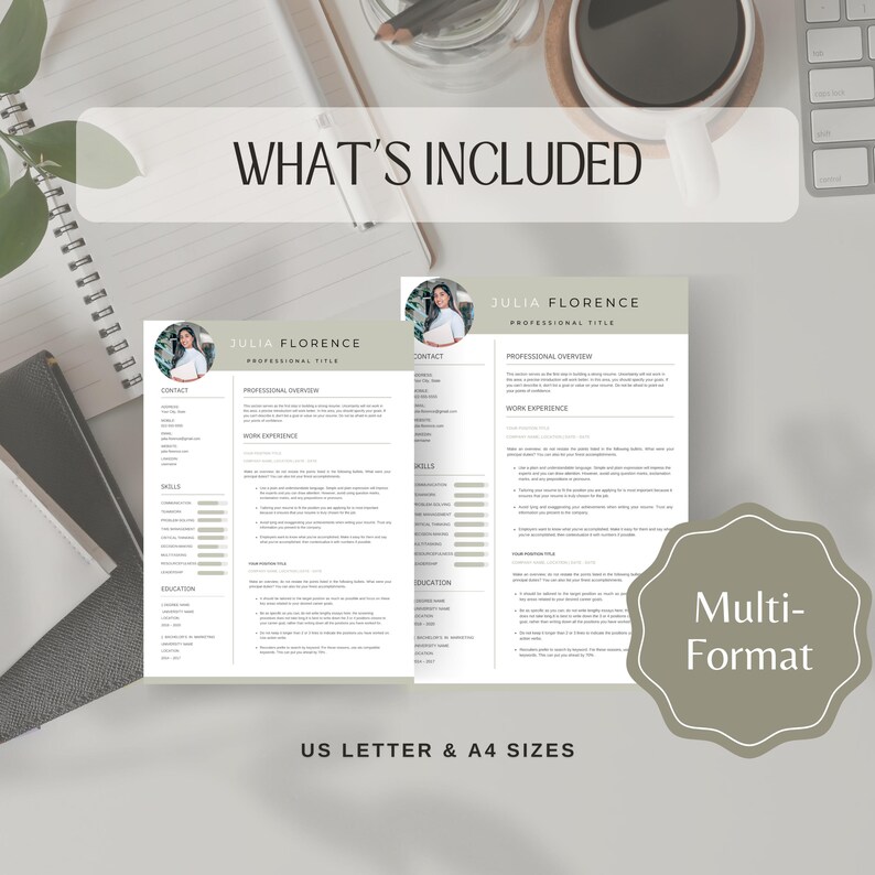 Teacher Resume Template: Professional Education CV Design (instant ...
