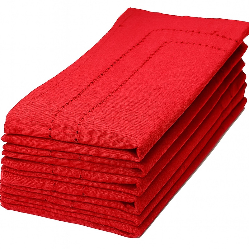 Square Red Cloth Napkins - Etsy