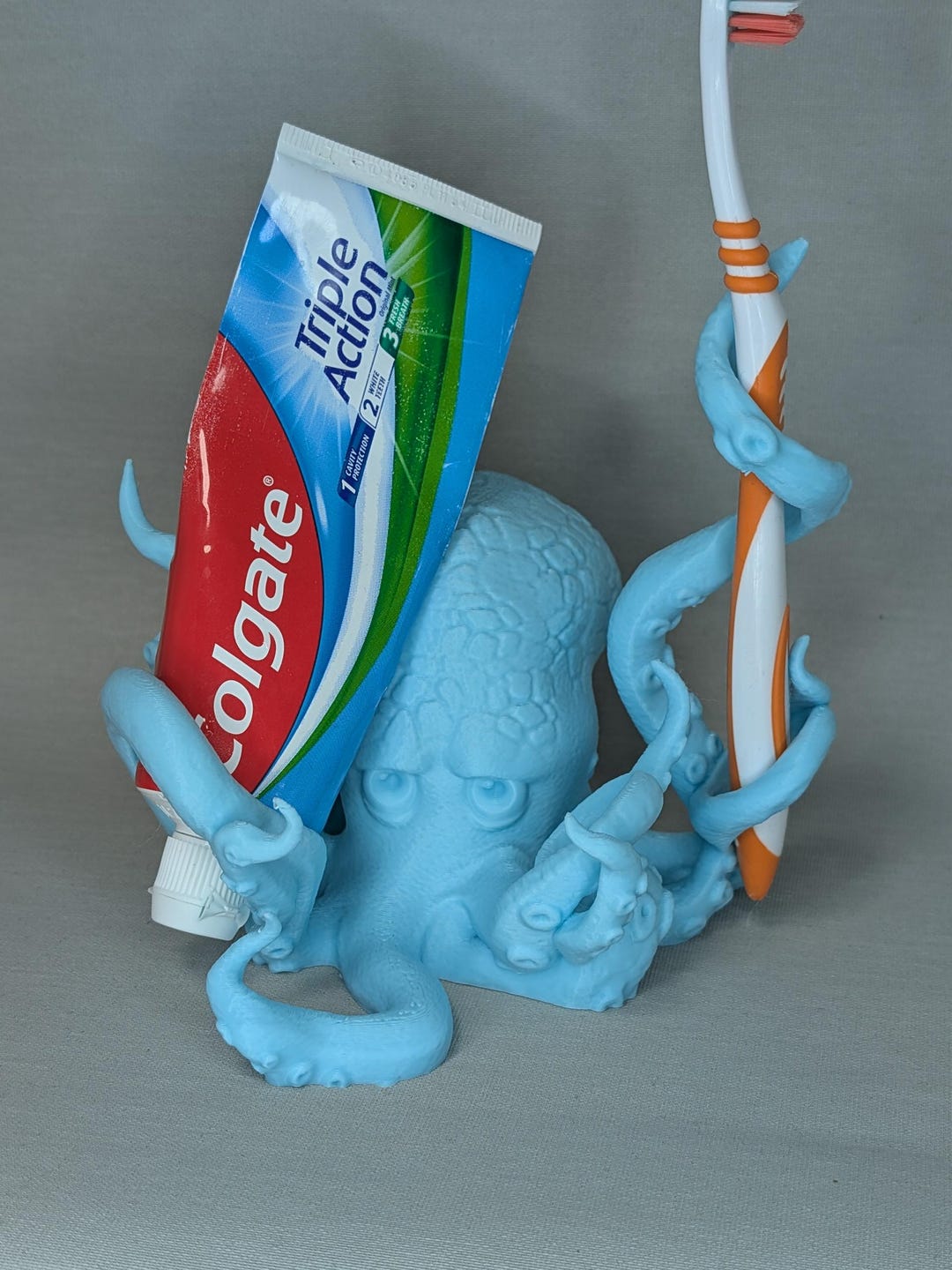 Octopus Toothbrush and Toothpaste Holder - Etsy