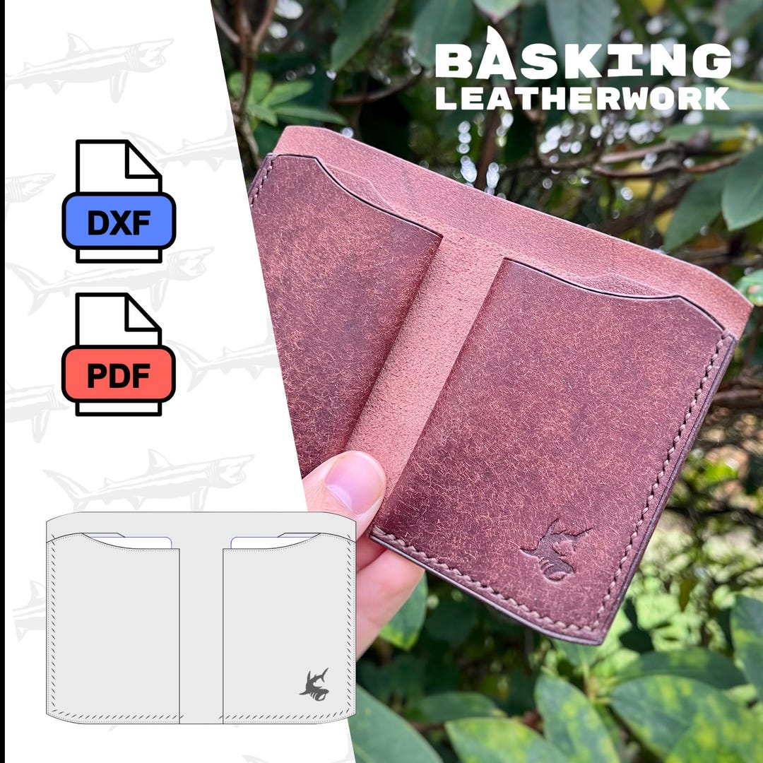 Signature Portrain Slim Bifold Wallet | Leathercraft Pattern | Leather ...