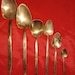 Vintage 101pc Bronze Flatware Set - Etsy