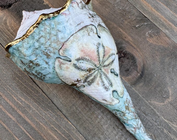 Shell Decoupage Lightning Whelk Seashell - Etsy