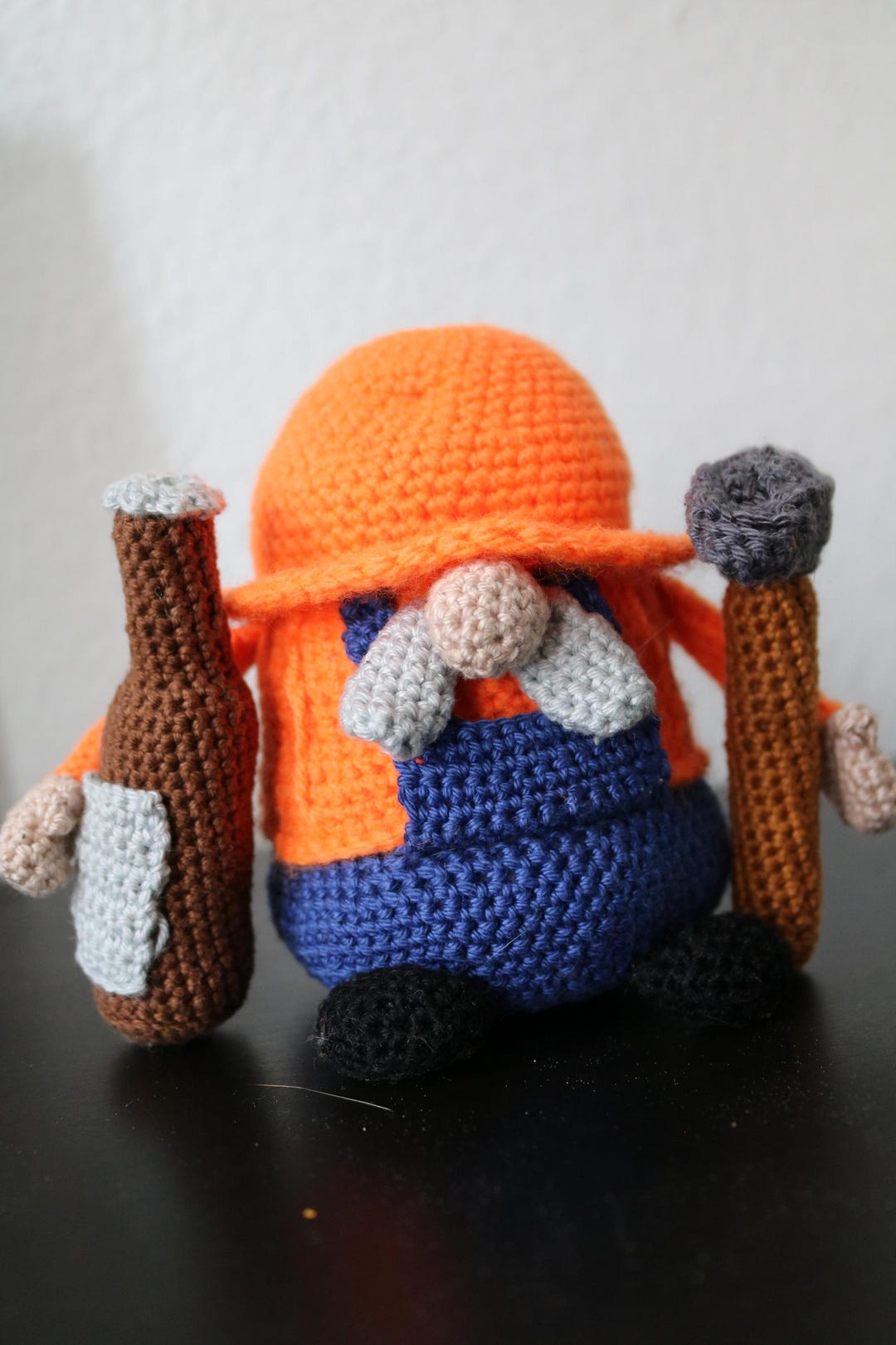 Construction Worker, Gnome Amigurumi, Crochet - Etsy