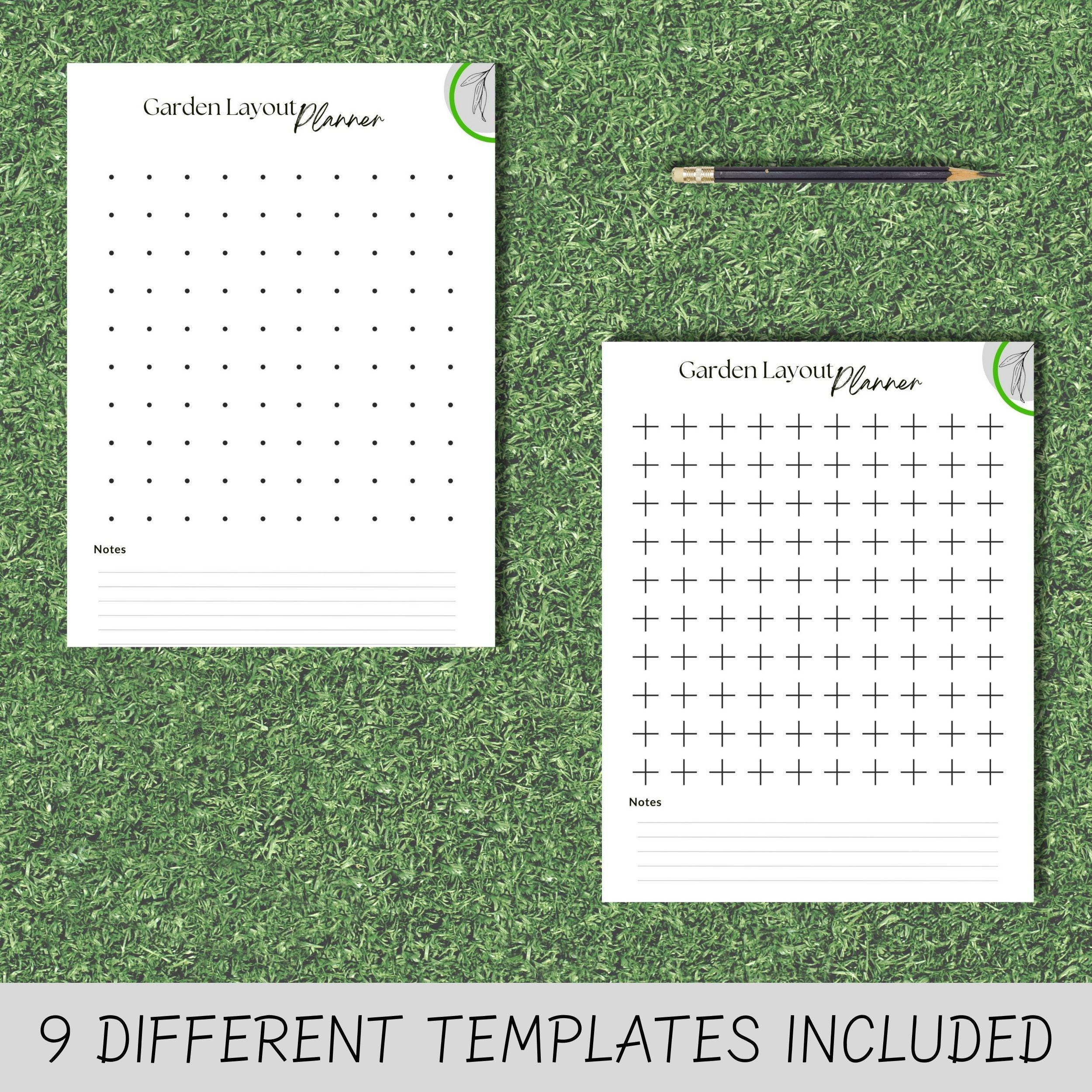 Garden Planning Template | Plot Layout Tool | Garden Design | Garden Printable | Digital Instant ...