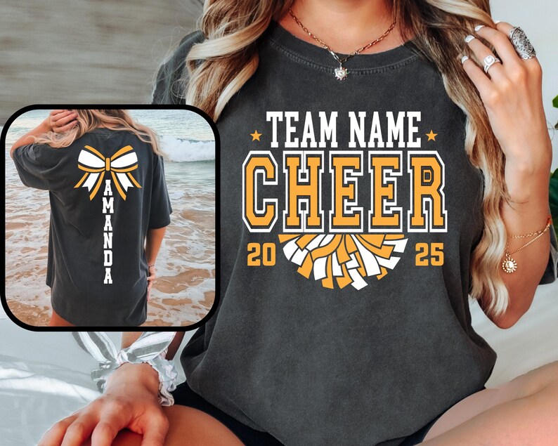 Custom Cheer Team Shirt: Personalized Cheerleader Gift - Etsy