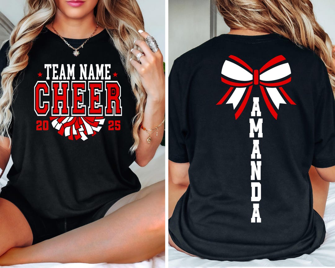 Custom Cheer Team Shirt: Personalized Cheerleader Gift - Etsy