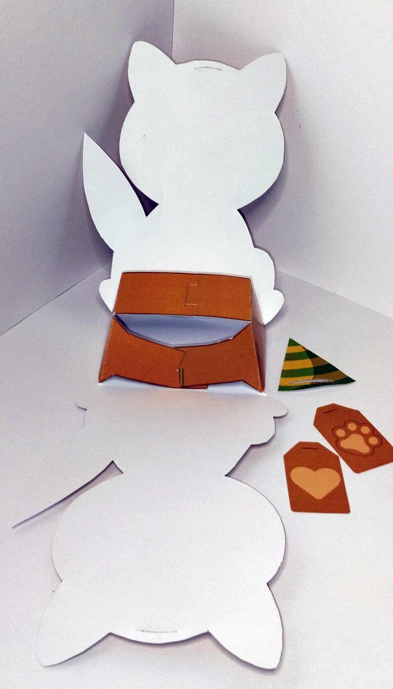 Printable, Gift Box, Candy Box, DIY, Cute, Paper Box, Small Gifts, Fox ...