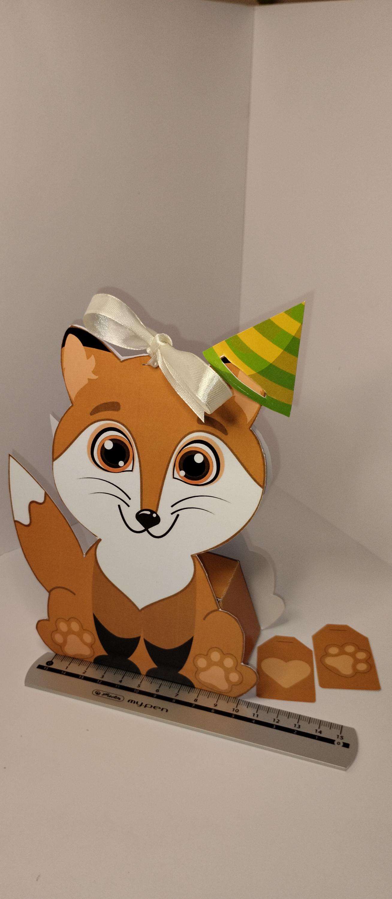 Printable, Gift Box, Candy Box, DIY, Cute, Paper Box, Small Gifts, Fox ...