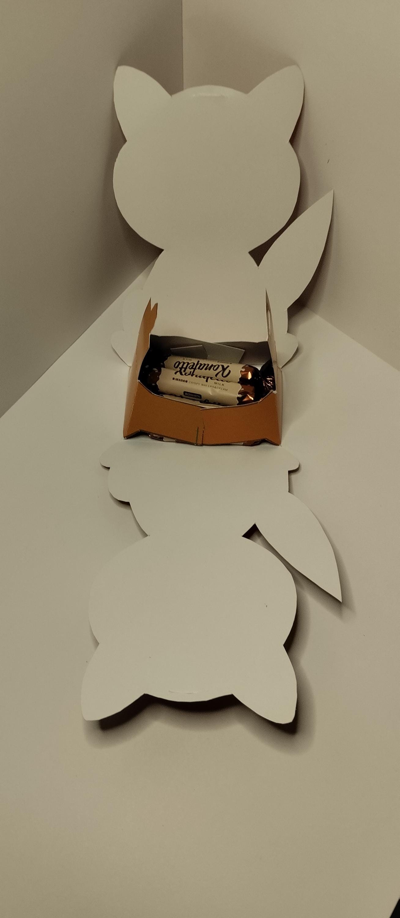 Printable, Gift Box, Candy Box, DIY, Cute, Paper Box, Small Gifts, Fox ...