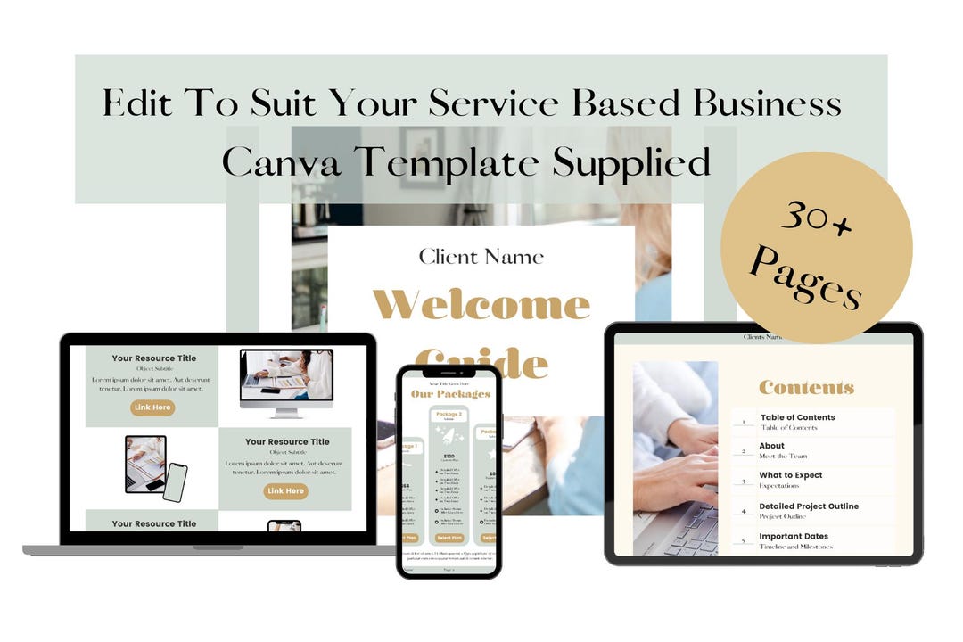 Welcome Pack & Onboarding Template for Service-based Businesses ...