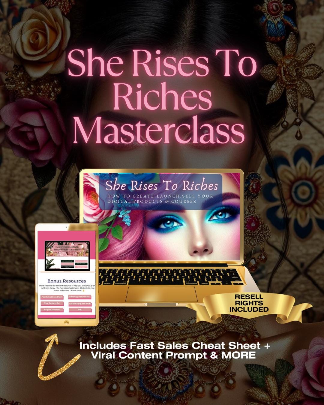 She Rises to Riches | A Combination of Manifestation & Digital Product ...