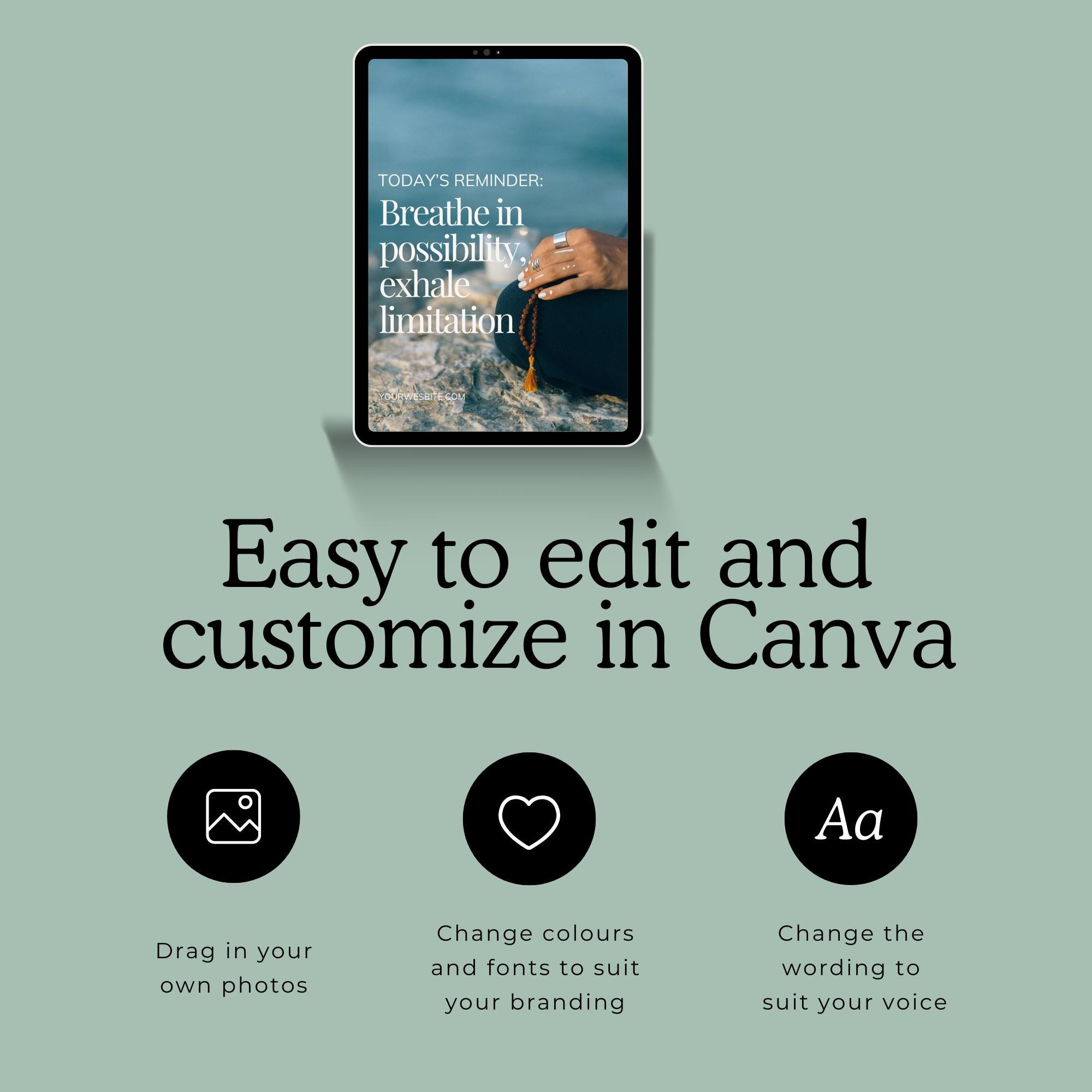 Somatic Instagram Templates: Earthstone Calm Collection for Coaches ...