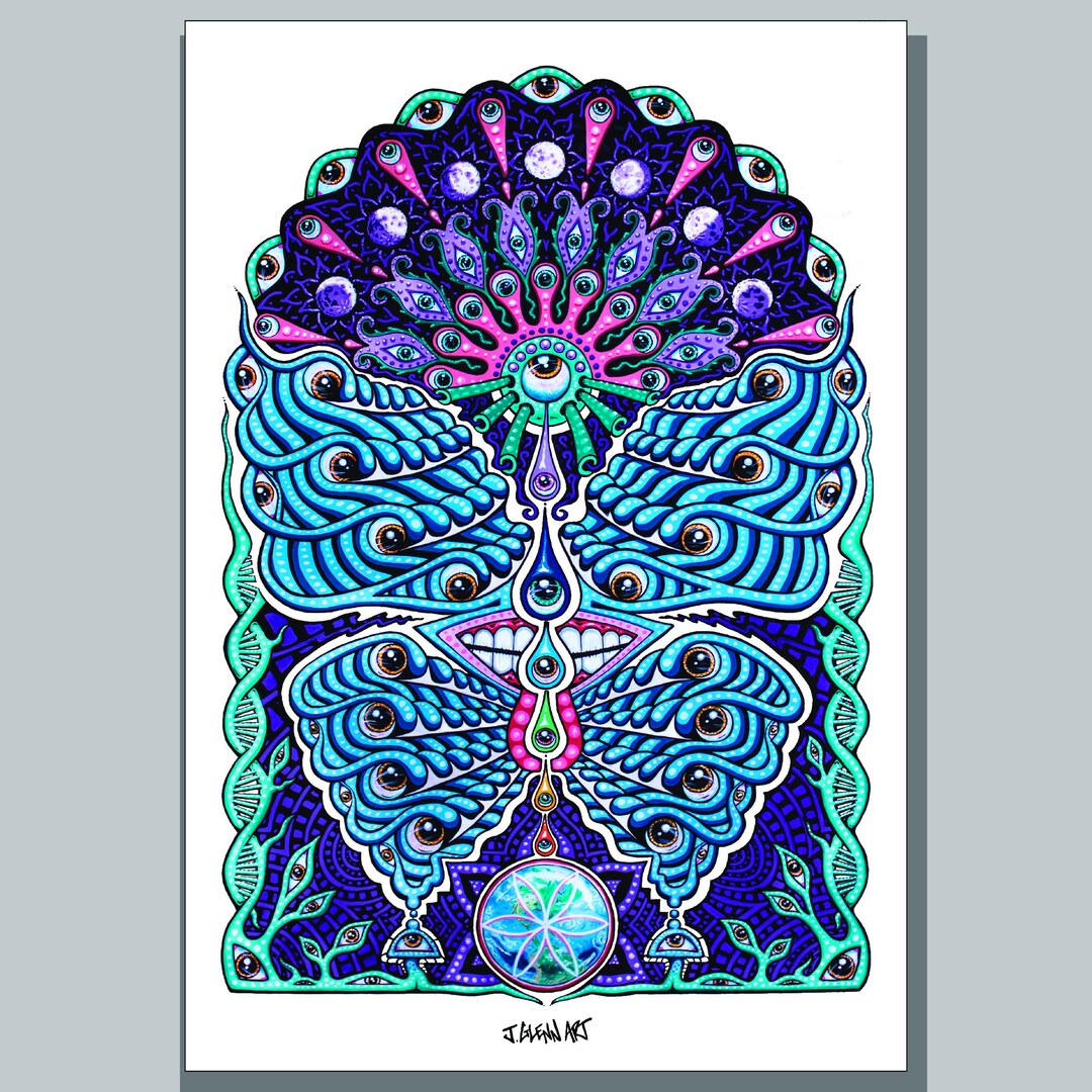 Covid Consciousness Chrysalis Poster Print by J Glenn Art. Visionary ...