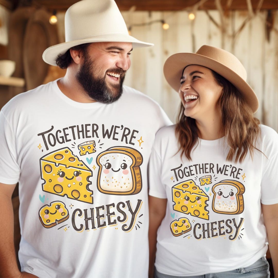 Cute Together Were Cheesy Tee - Heavy Cotton Funny Shirt for Couples ...