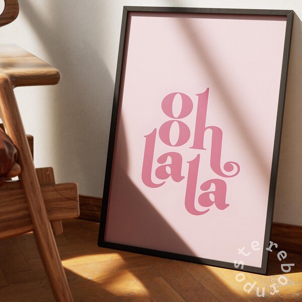 Oh La La Poster - Etsy