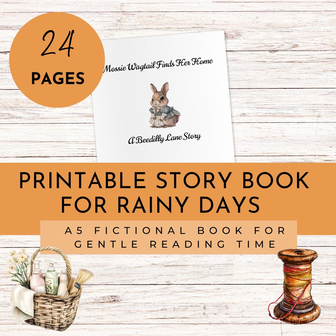 A5 Printable Storybook, Whimsical Fiction Booklet PDF, Cosy Fiction ...