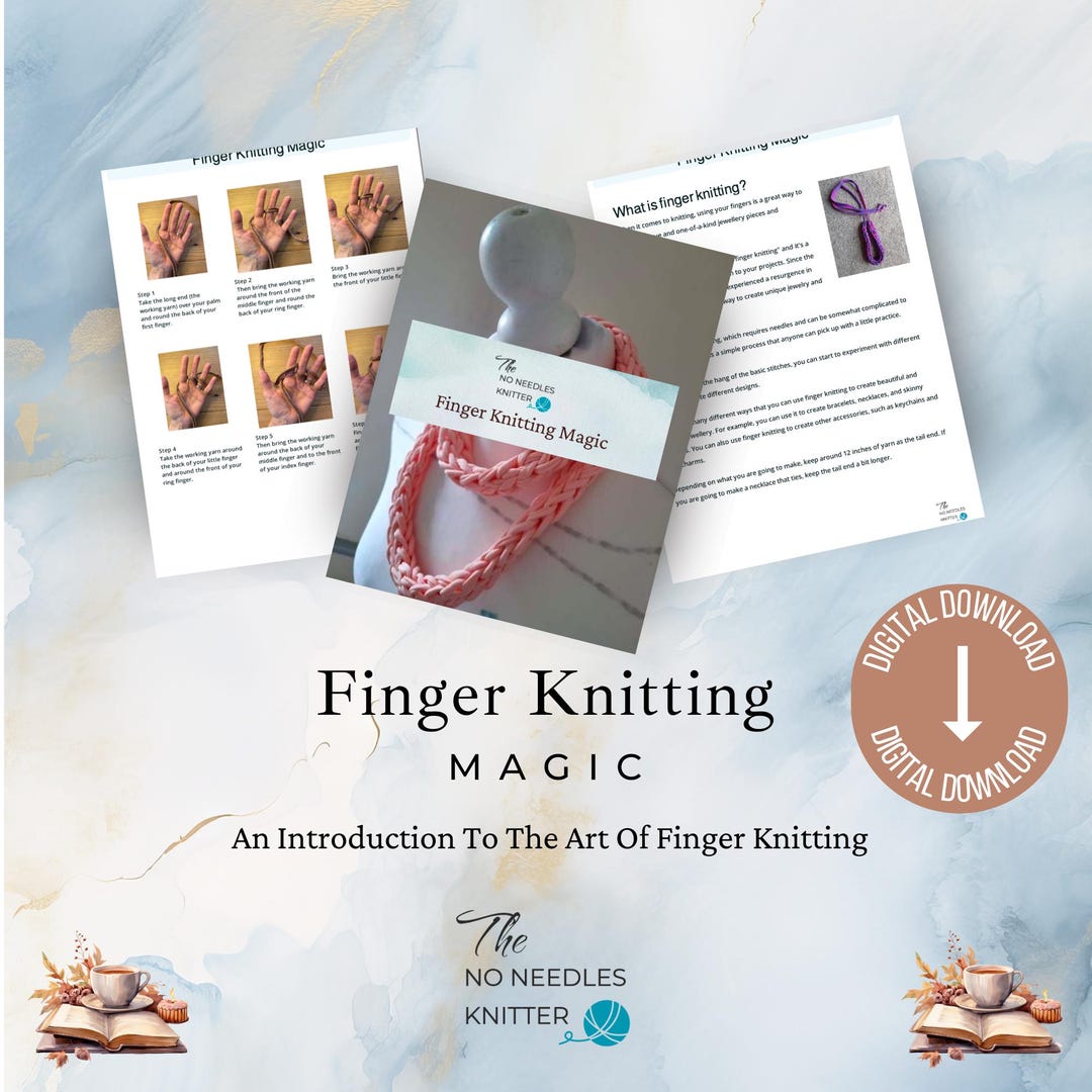 Beginners Guide to Finger Knitting, Finger Knitting Instructions ...