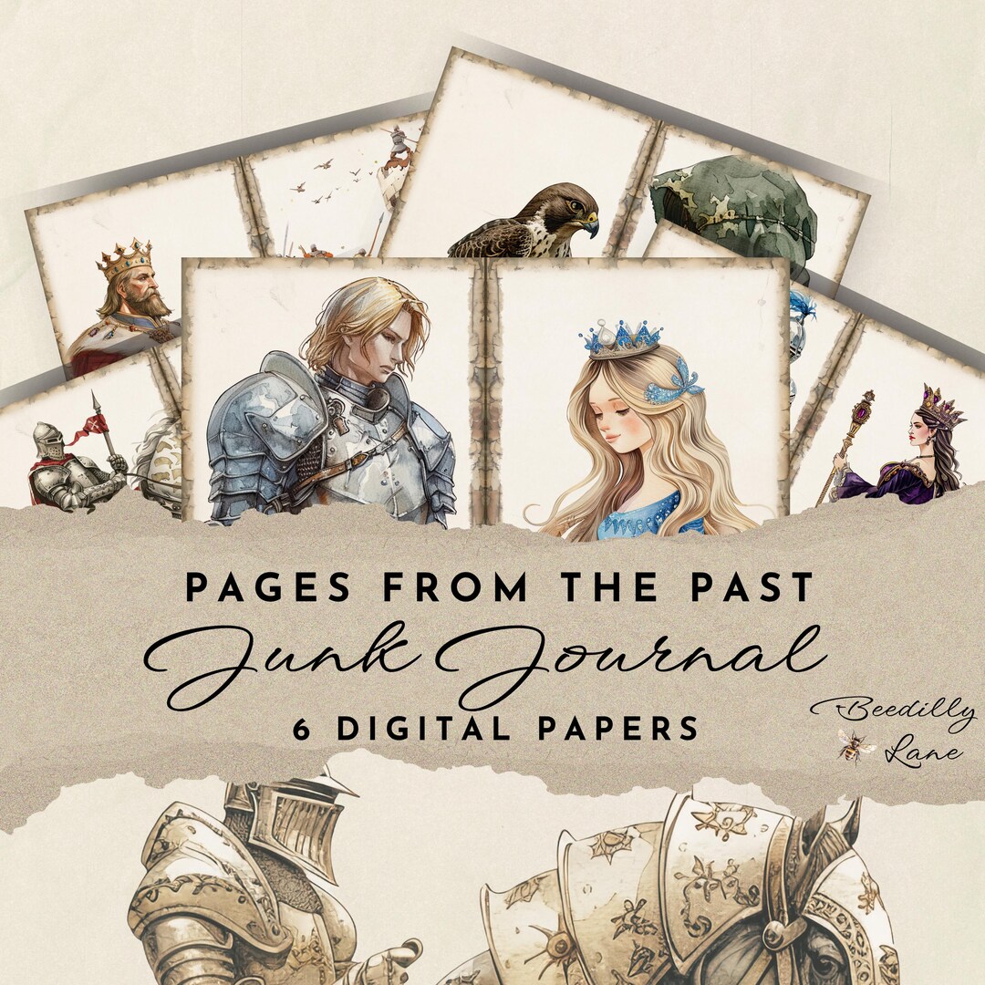 Medieval World Junk Journal, Printable Medieval Knights Journal Pages ...