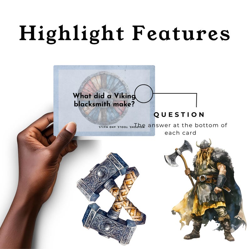 Viking Era Trivia Game, Printable Party Game for Families & Classrooms ...