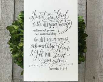 Zephaniah 3:17 Hand-lettered Scripture Print Bella Scriptura Collection ...