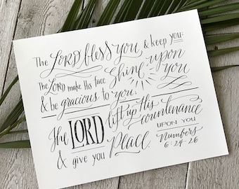 Zephaniah 3:17 Hand-lettered Scripture Print Bella Scriptura Collection ...