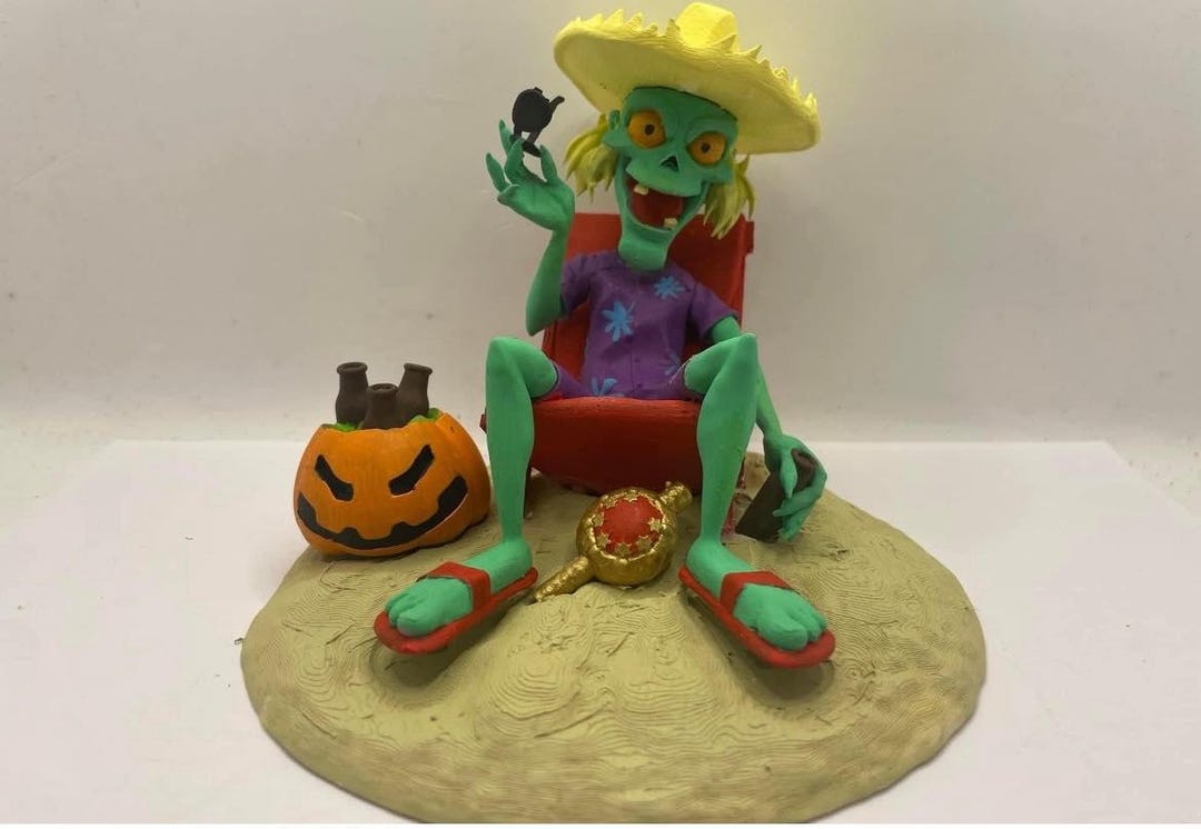 Tales From the Crypt Cryptkeeper Beach Fun 7" Diorama Statue - Etsy