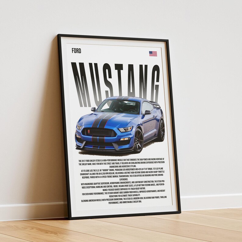 Ford Mustang Shelby Poster: Hyper Car Art Print (digital Download) - Etsy