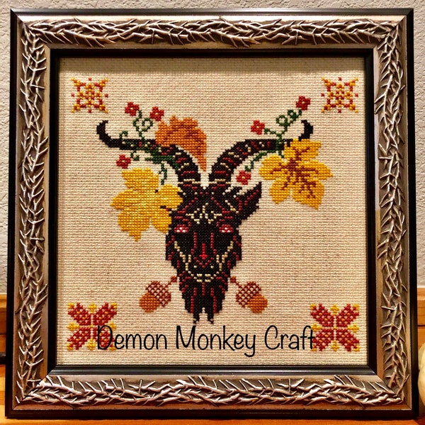 Satan Cross Stitch Pattern - Etsy