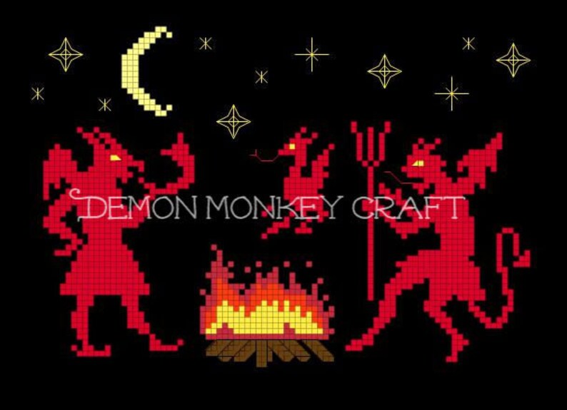 Dance With the Devils DIGITAL PATTERN for Cross Stitch - Etsy