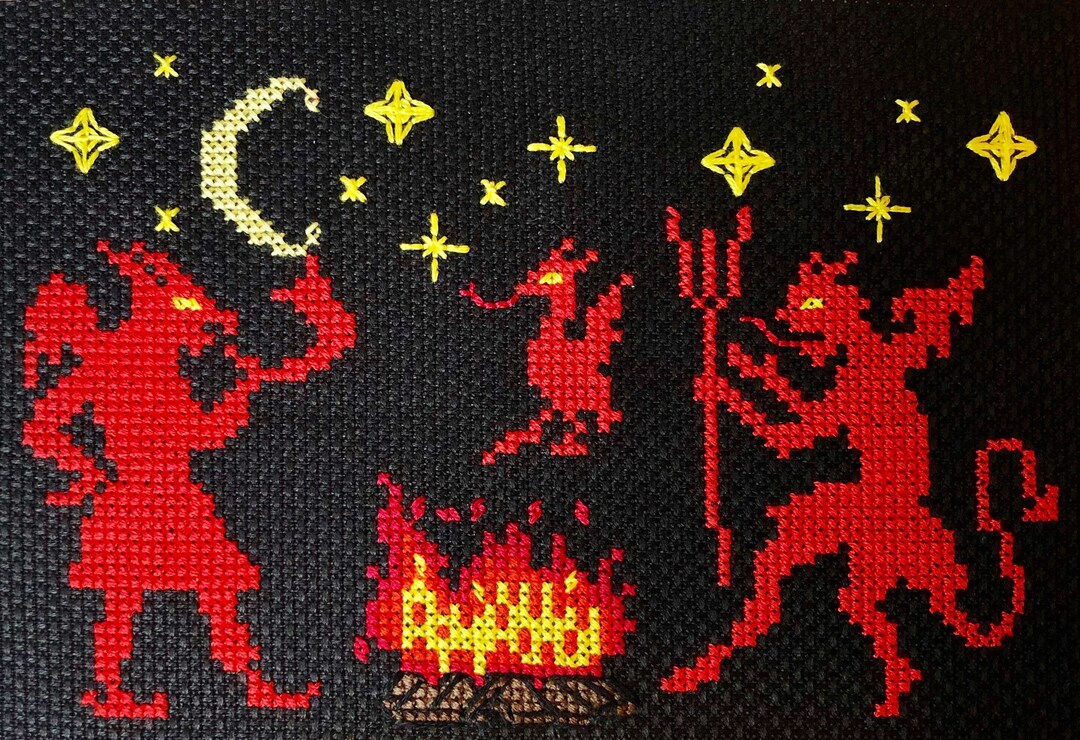 Dance With the Devils DIGITAL PATTERN for Cross Stitch - Etsy