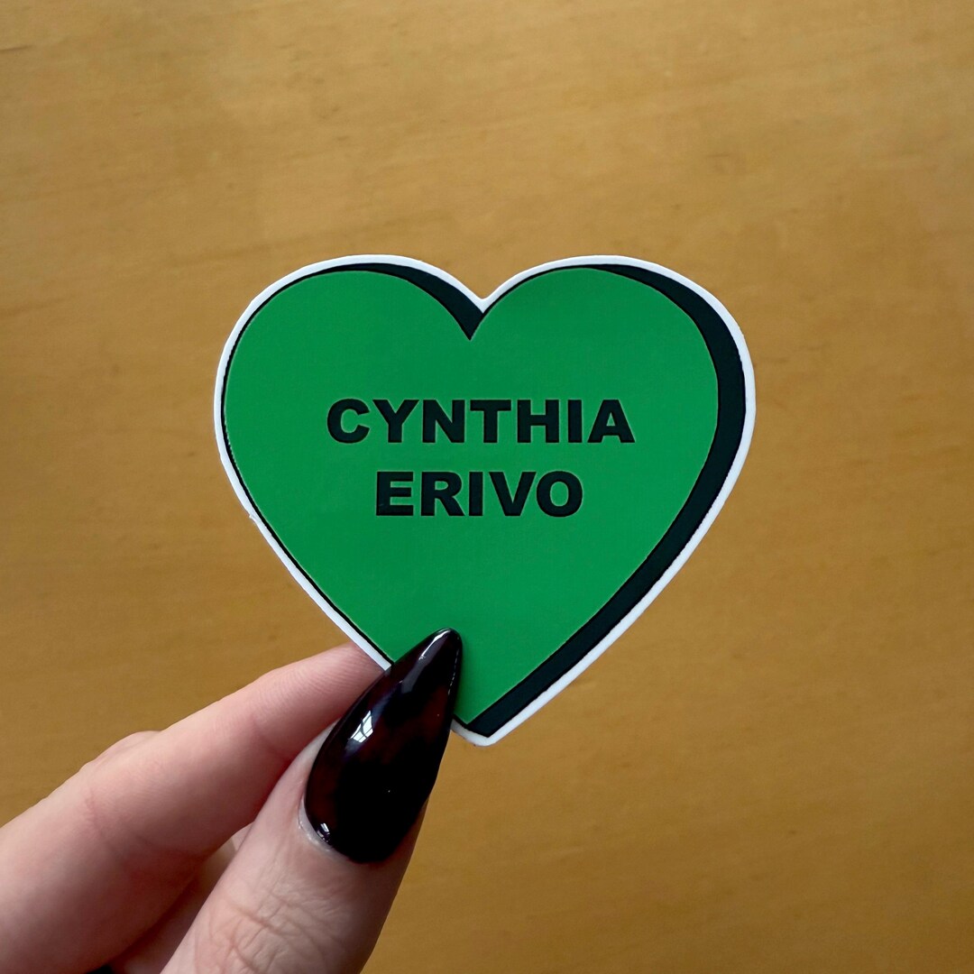 Cynthia Erivo Green Candy Heart Vinyl Sticker - Etsy