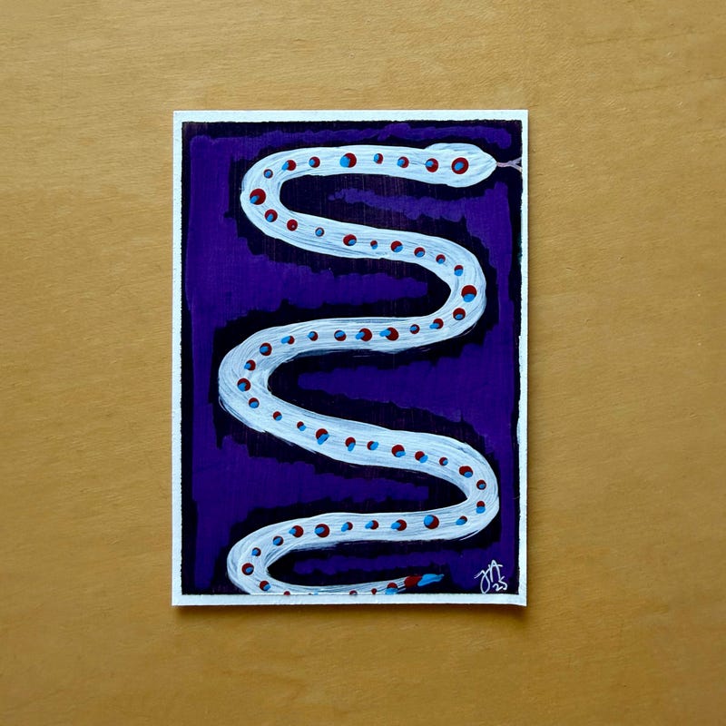 Snake Acrylic Painting - Etsy