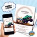 Editable Monster Truck Party Invitation, Monster Truck Birthday ...