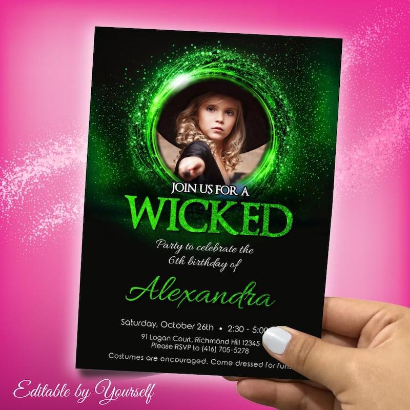Wicked Party Invitations - Etsy