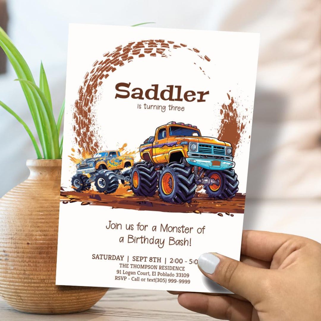 DIY Monster Bash Party Invitation, Monster Bash Online Template ...