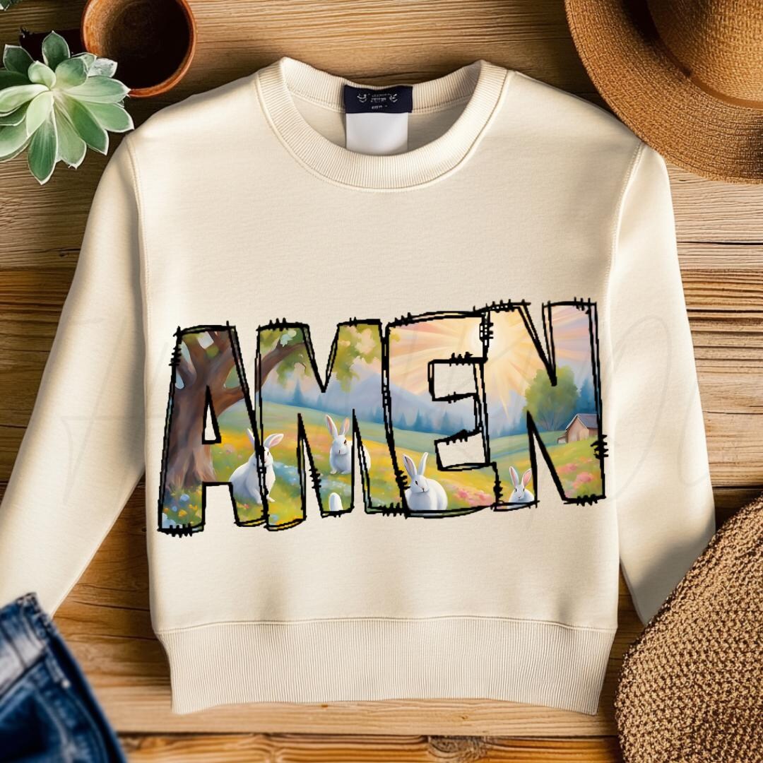 Amen PNG Download, Amen Varsity Png, Floral Amen Png, Jesus Easter Png ...