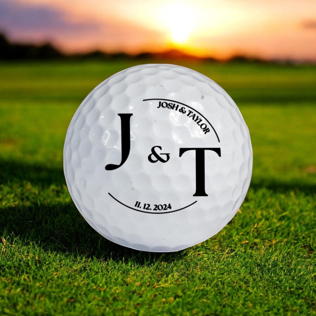 Personalized Wedding Golf Ball Favors, Custom Wedding Day Gift Printed ...