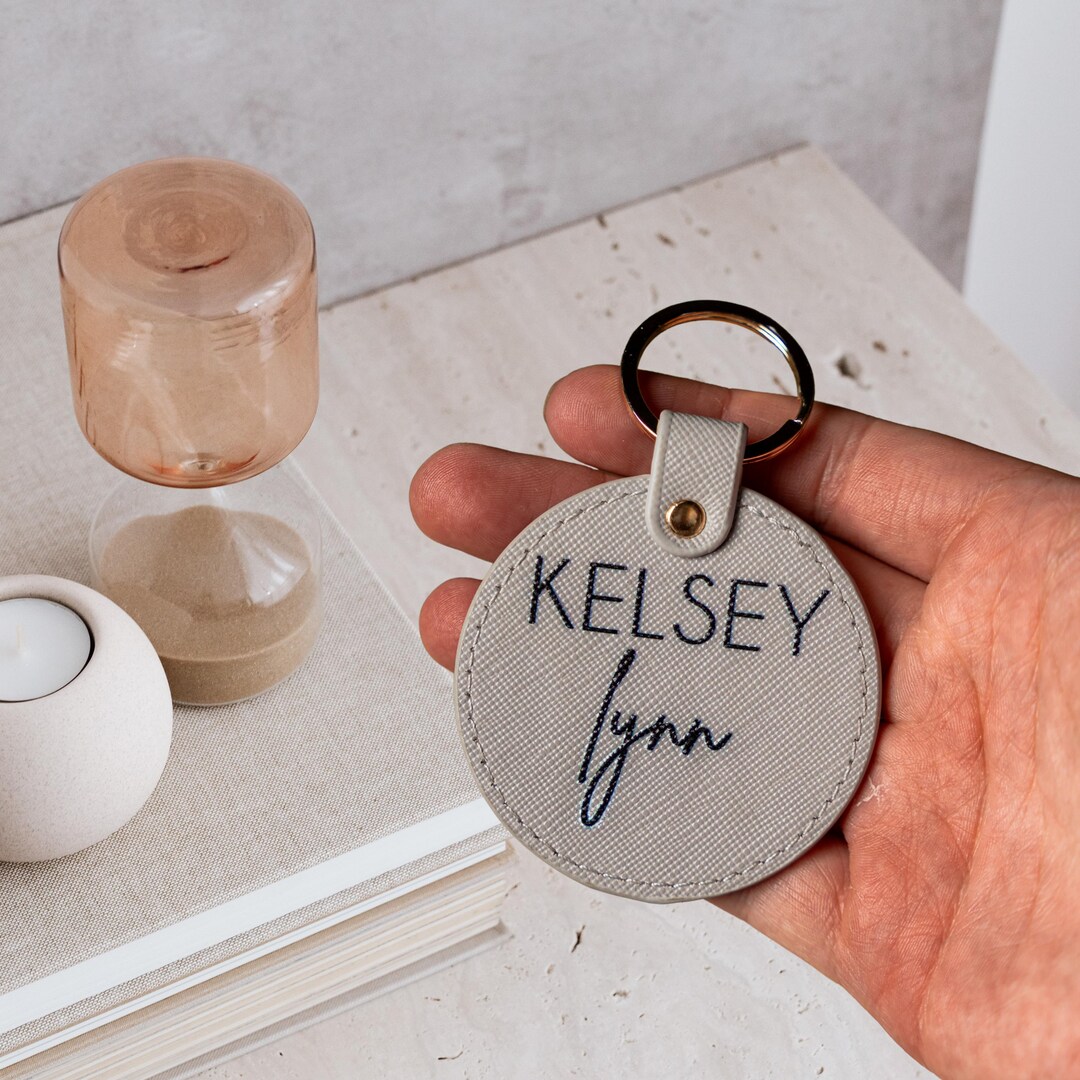 Custom Leather Tag Available in Multiple Colors, Personalized With Your ...