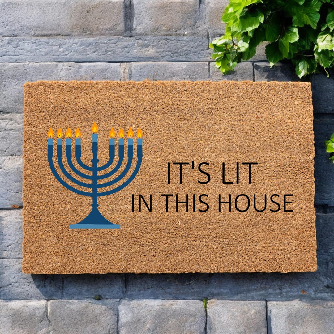 Celebrate Hanukkah With This Festive Doormat Add Cheer and Warmth to ...