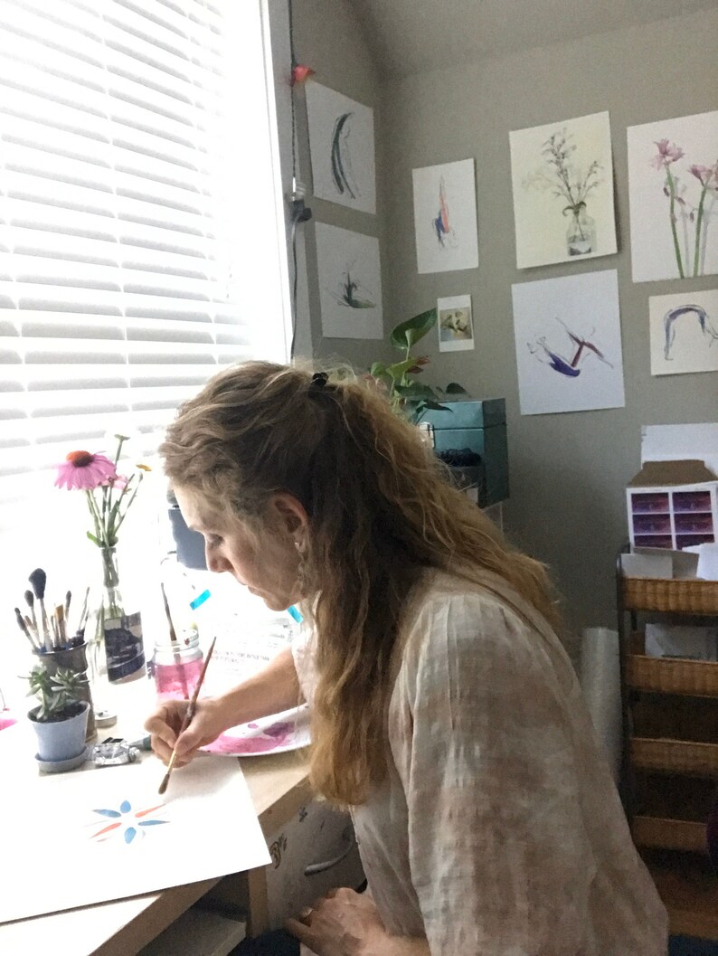 Easy Pose Yoga Art Print Yoga Gifts Unique Gift Idea - Etsy