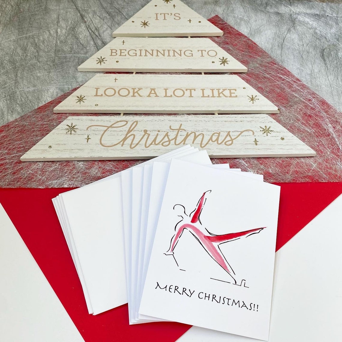 Pilates Christmas Cards | Holiday Cards, Teacher or Student Gift - 5 ...