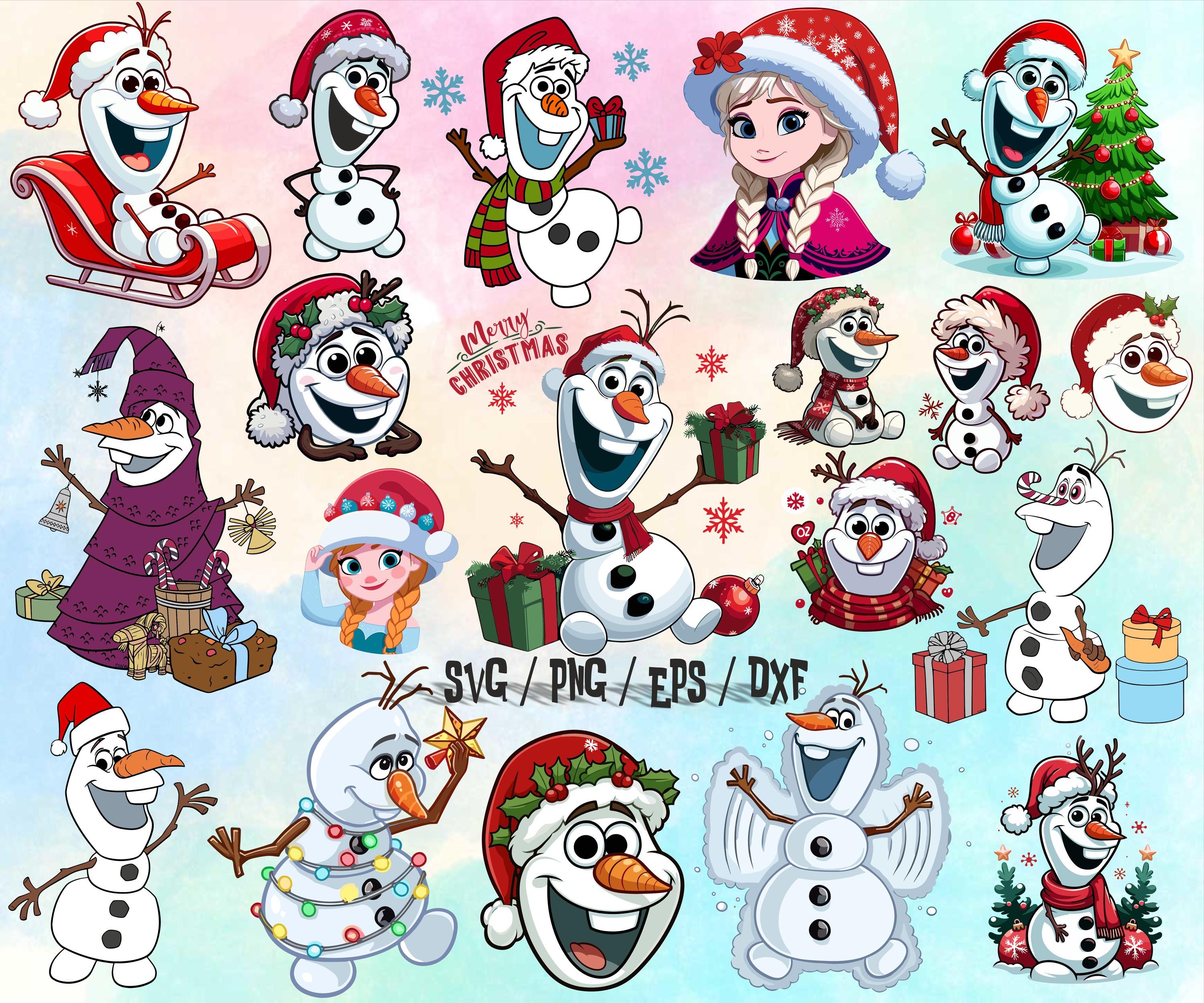 Frozen Christmas Svg Bundle, Olaf Christmas Svg, Frozen Christmas ...