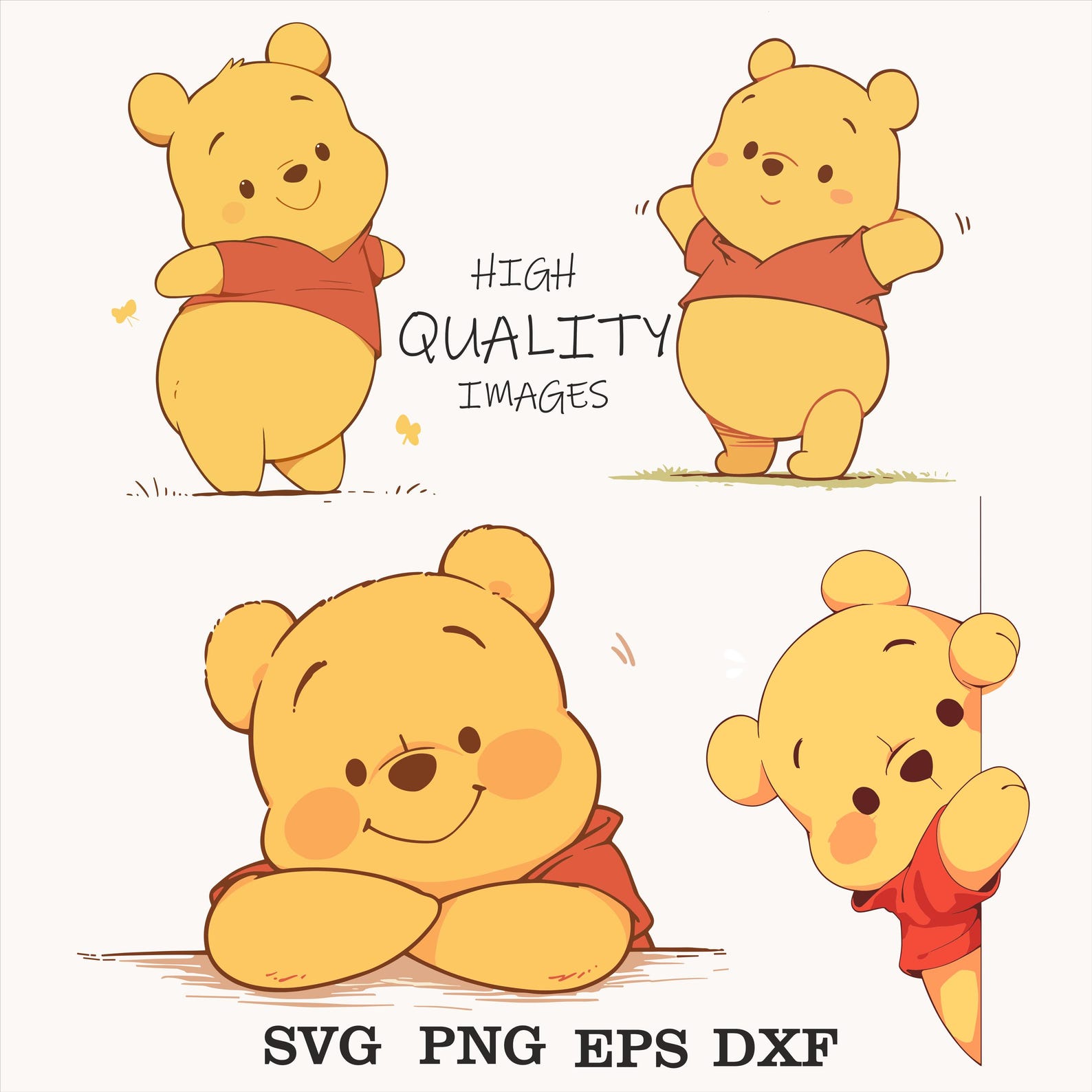 Pooh Bear PNG, Family Png, Vacation Heat PNG, Kids T-shirt Design - Etsy