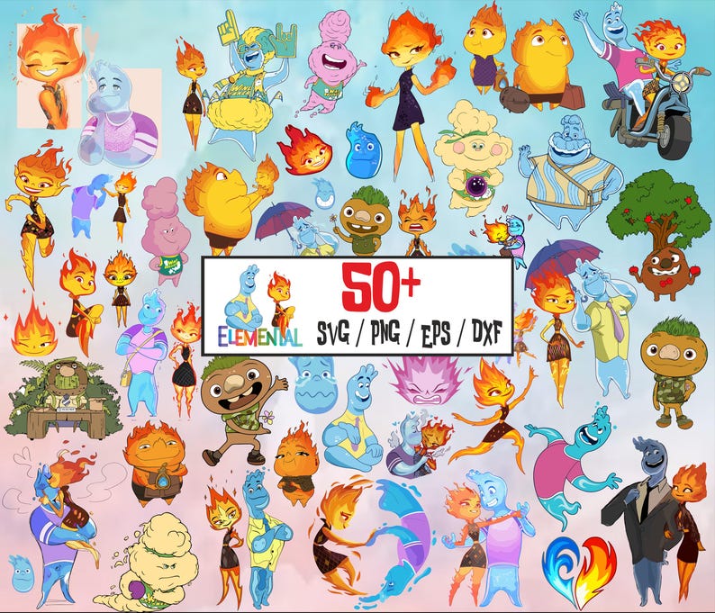 Elemental Png Svg Bundle , Elemental SVG, Elemental Clipart, Elemental ...
