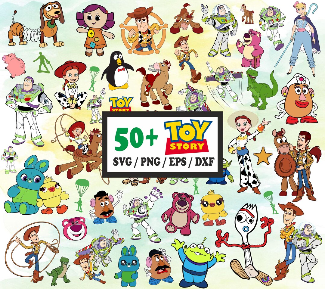 Toy Story Bundle,toy Story Clipart, Toy Story SVG, Buzz Lightyear Woody ...